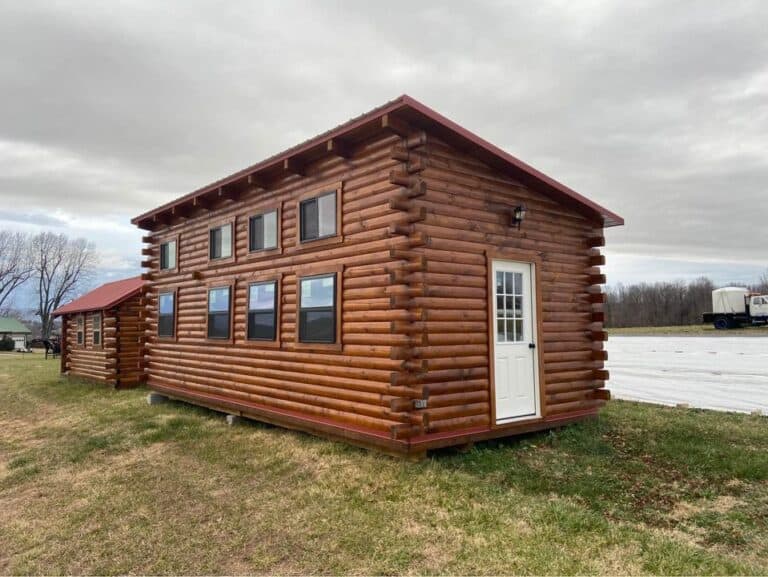 12 x 28 Portable Log Cabin in Arkansas!