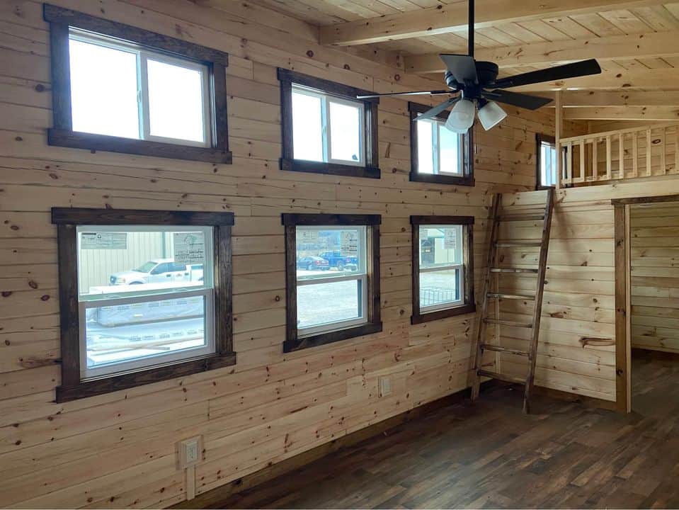 12 x 28 Portable Log Cabin in Arkansas!