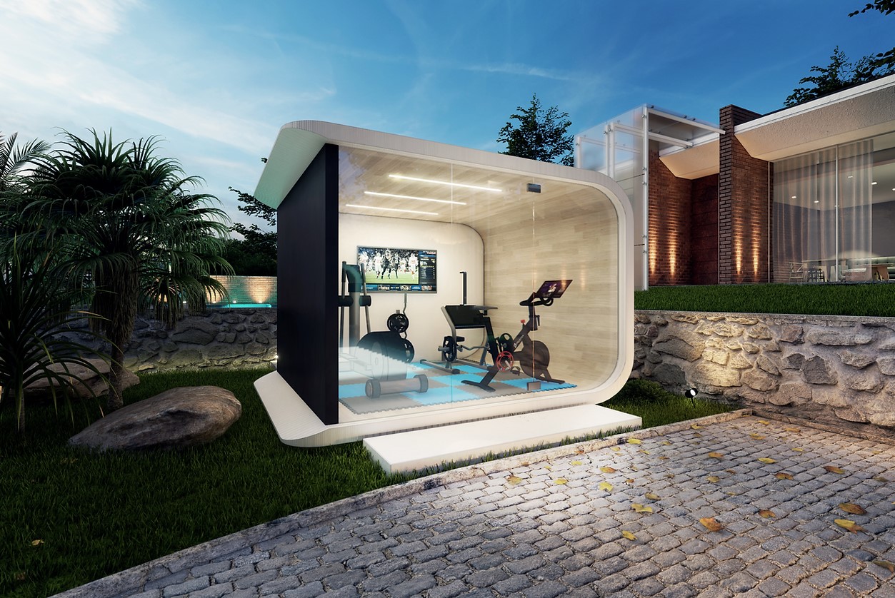 Modern, 3D-Printed Backyard Office
