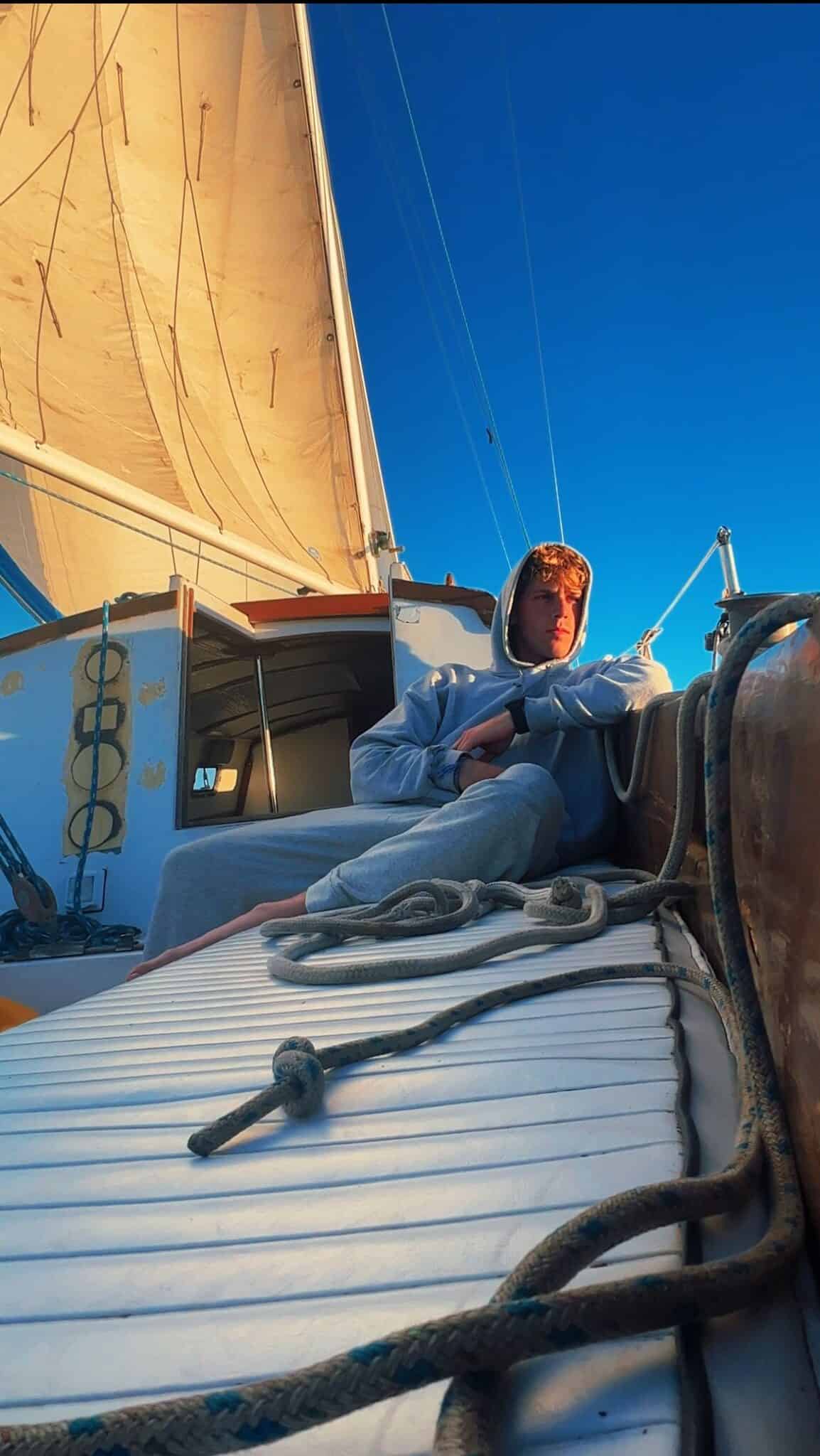 He Built an $8k Tiny House at 16 and Now He’s Rebuilding a $9k Sailboat ...