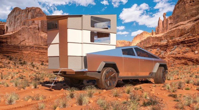 CyberLandr Truck Camper For The Tesla Cybertruck
