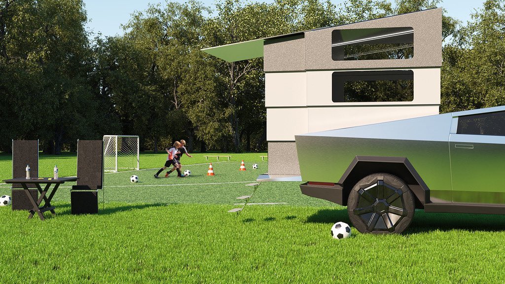 CyberLandr Truck Camper For The Tesla Cybertruck