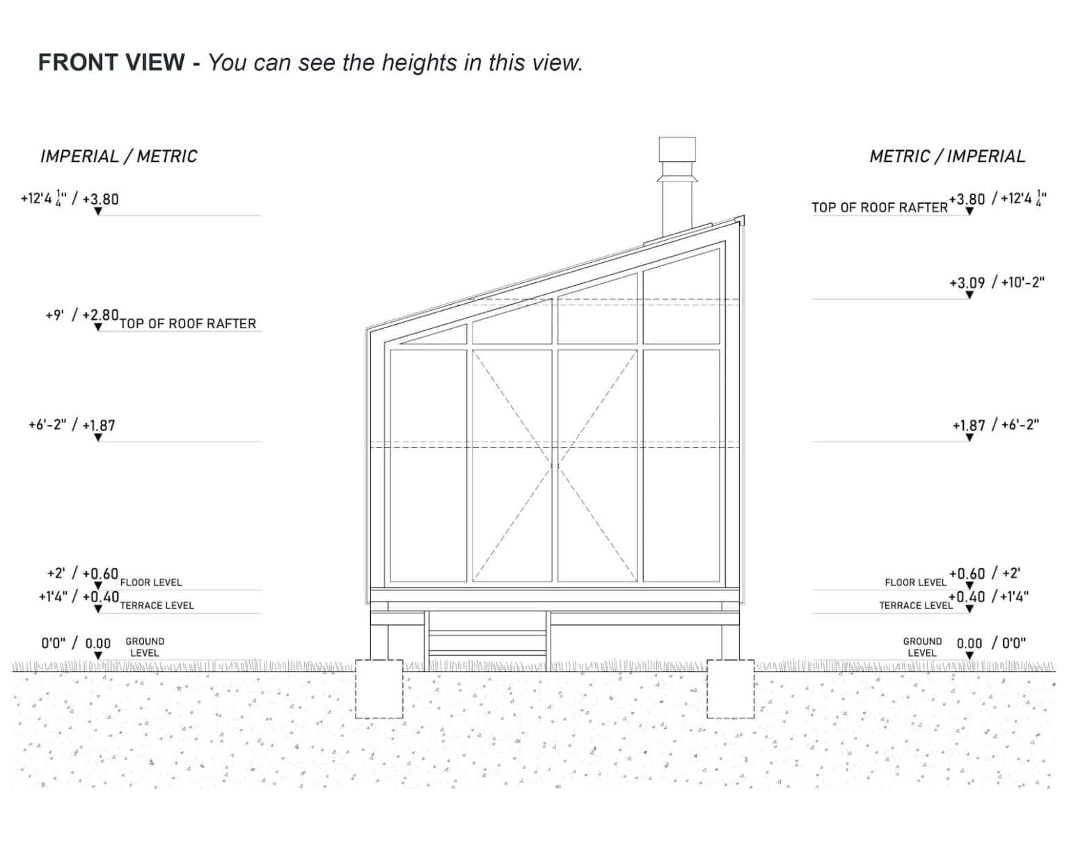 180 Sq. Ft. Nordic Style Tiny House Plans