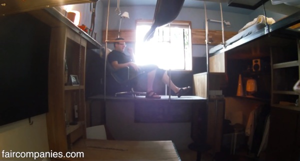 How this Guy Created an 8 Room Micro Apartment with 182 Sq. Ft.