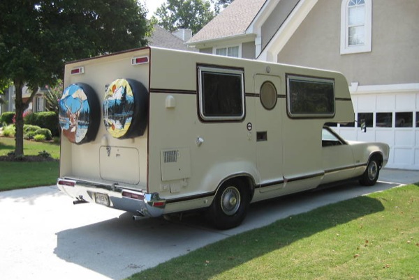 Funky and Rare Car Camper: 1970 Oldsmobile Toronado GT RV Motorhome