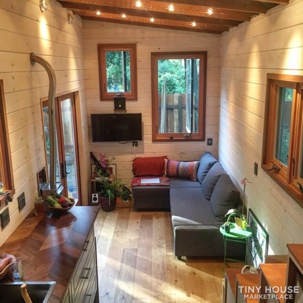 Hand-Built Open Floor Plan Tiny Home for Sale, CA: $70K (Sold)