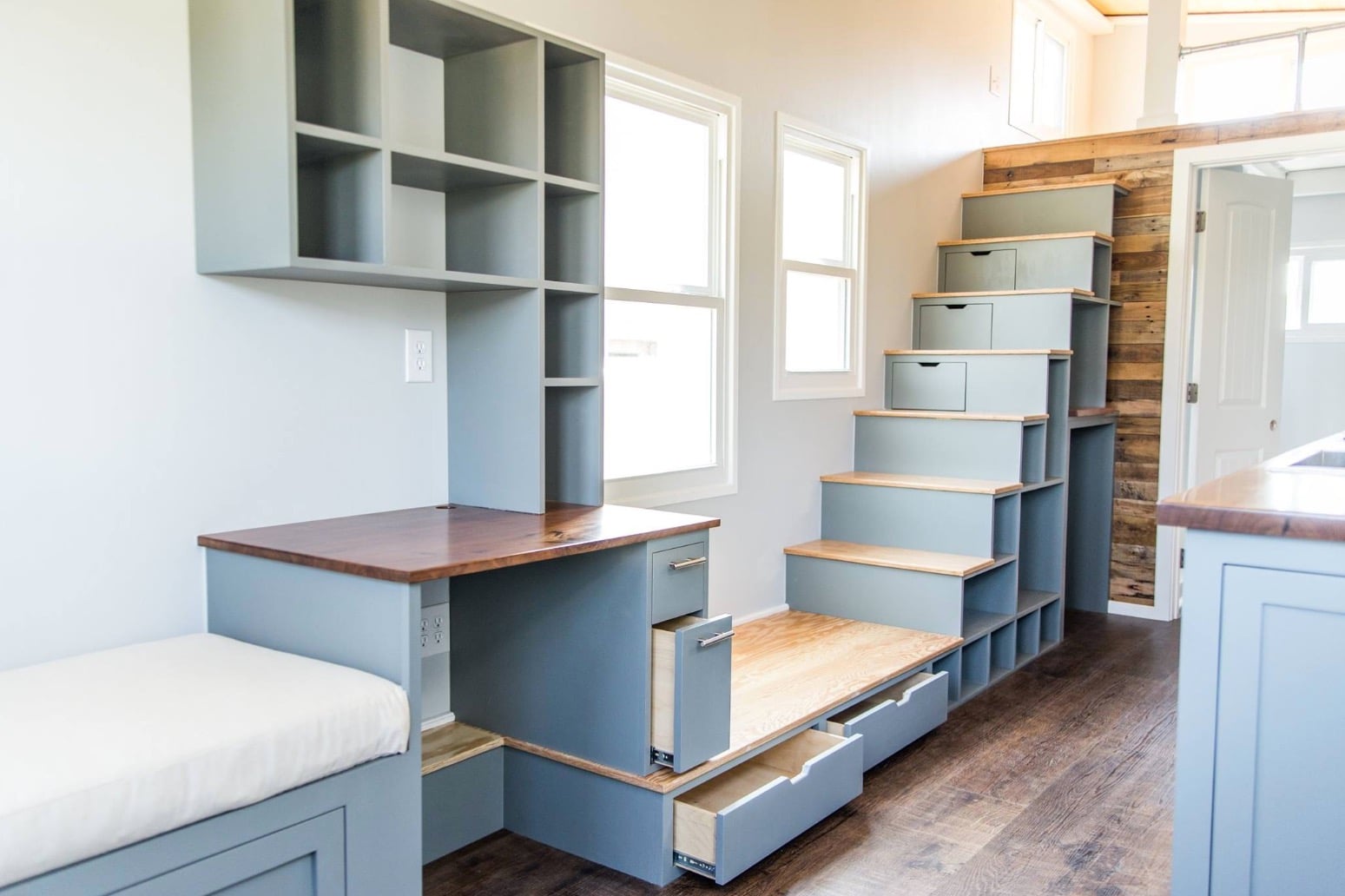 24ft SIP Tiny House on Wheels with Faux Stucco Paint by Cornerstone ...