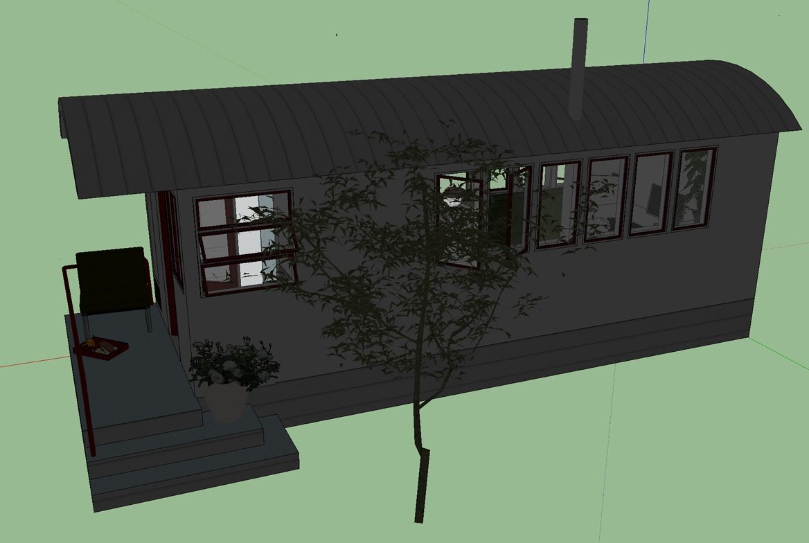 260 Sq. Ft. No Loft Tiny House Design