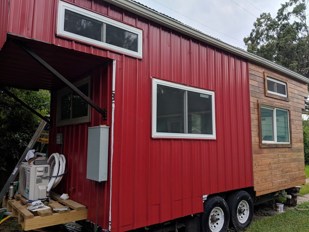 27-Foot Modern Tiny House with Dual Lofts for $22k