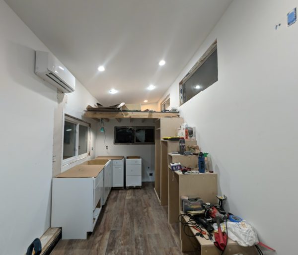 27-Foot Modern Tiny House with Dual Lofts for $22k