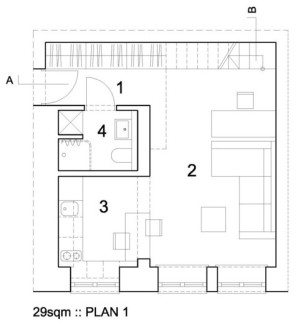 312 Sq. Ft. Modern Micro Apartment by 3XA