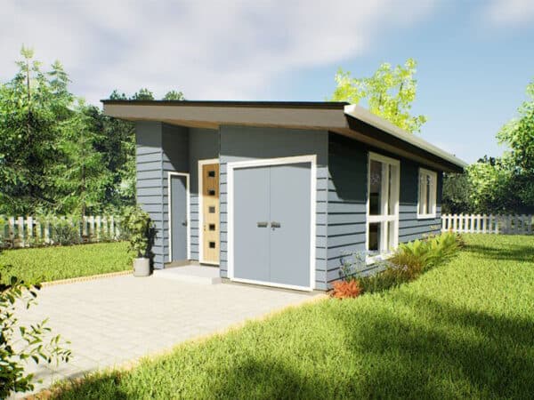 442 sq. ft. Single Level Tiny House Plans