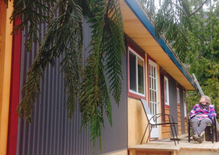 Mother’s 45ft ‘High Boy’ Tiny House on Semi Truck Trailer
