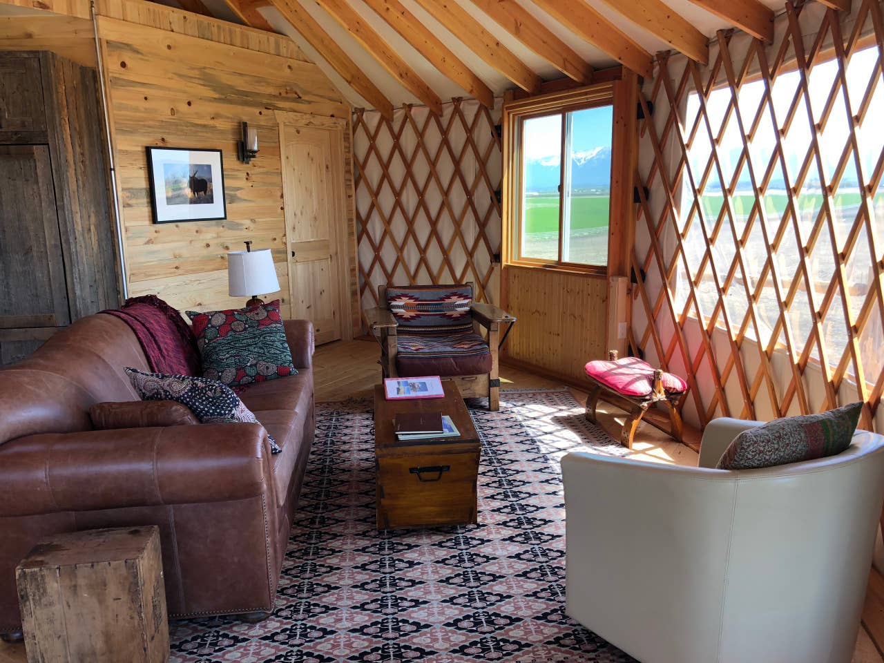 Epic Yurt on Stilts Bordering Flathead Lake, Montana