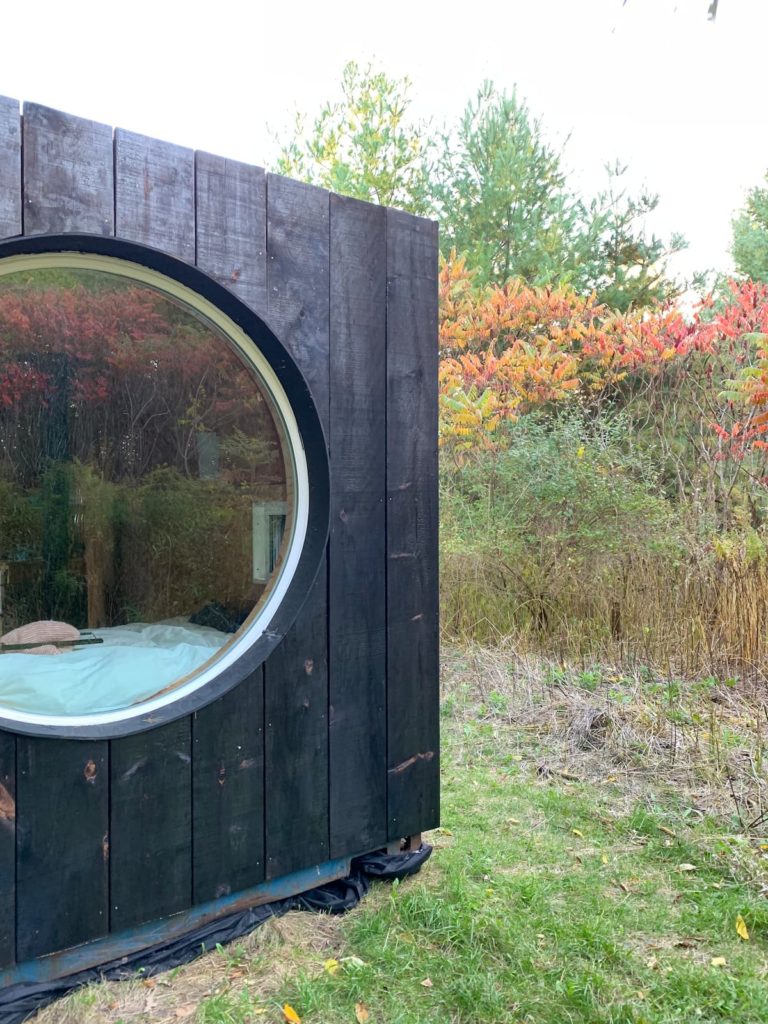 Basic Tiny Cabin With Round Window; Toronto
