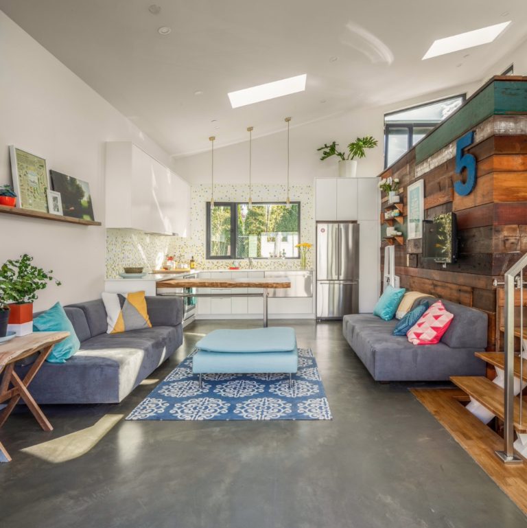 Custom 760 Sq. Ft. Small House Built for a Graphic Artist