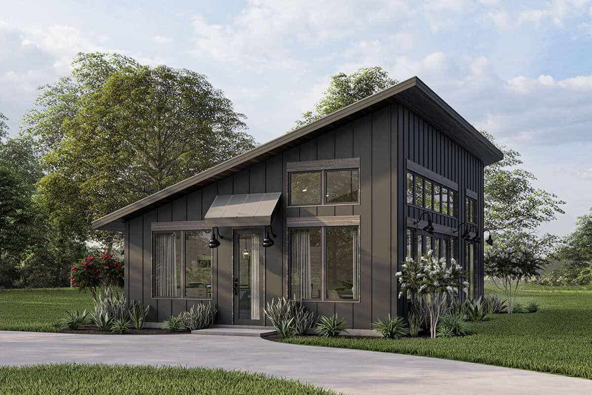 875 Sq. Ft. Small House w/ Dramatic Roofline