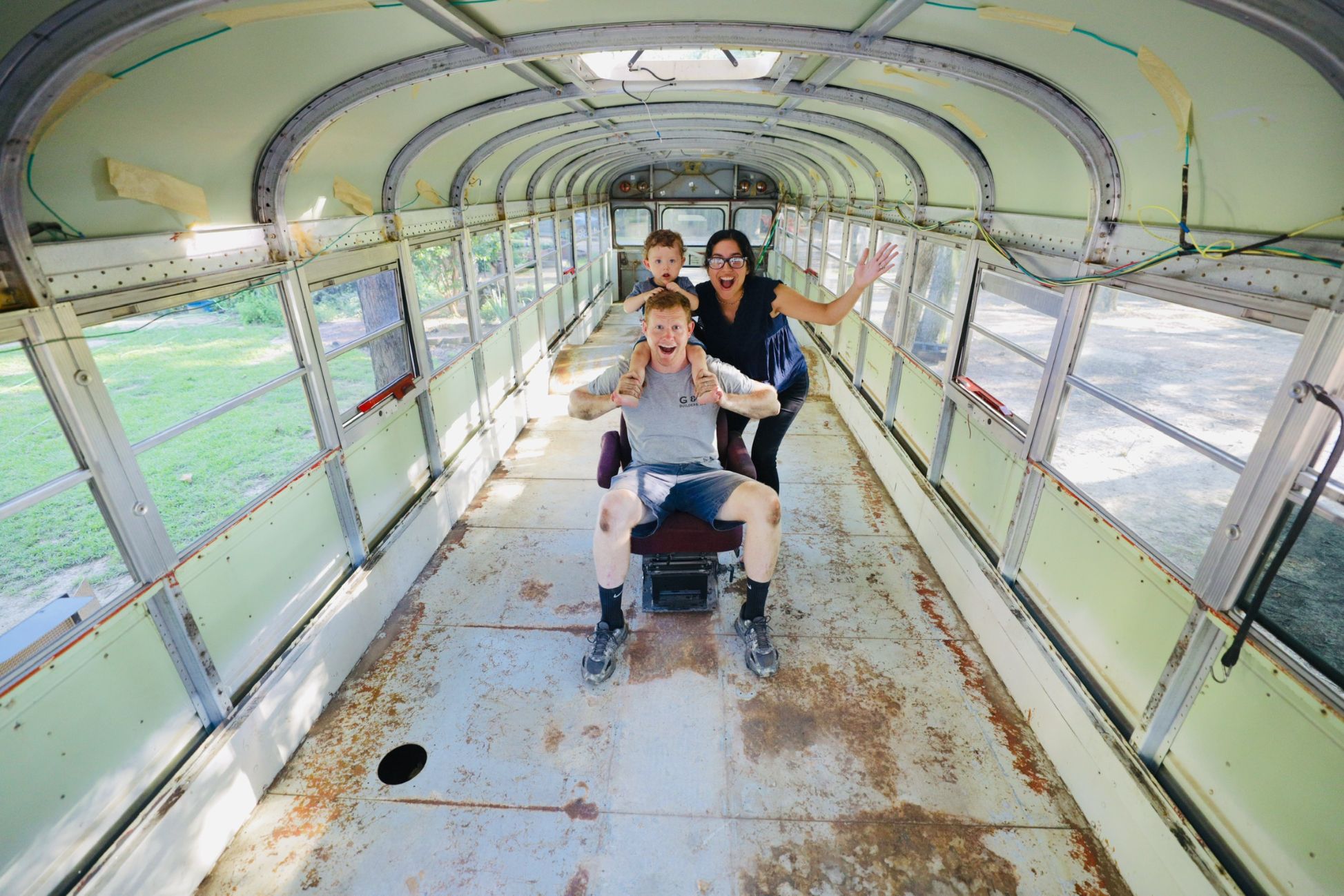 Family Building a Skoolie as Mobile Mission Base