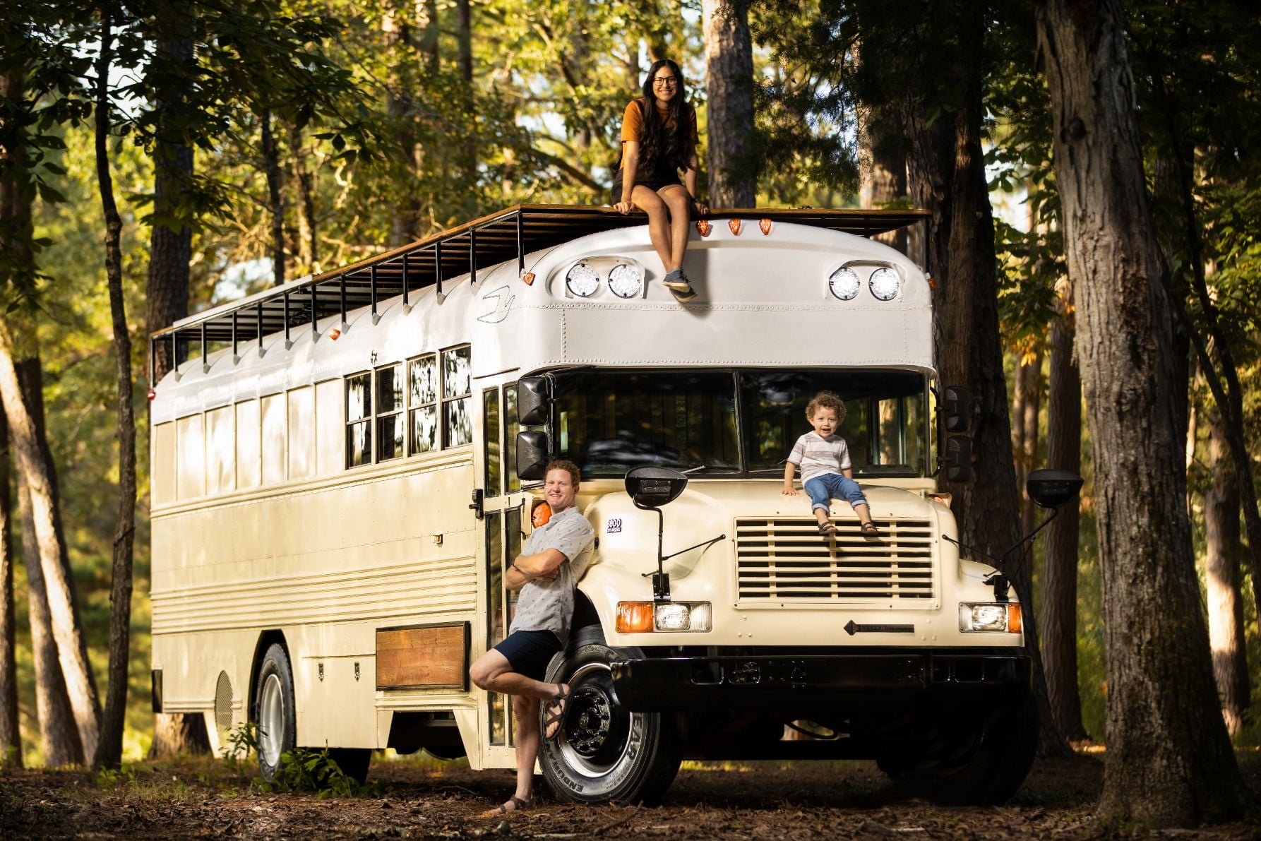 Family Building a Skoolie as Mobile Mission Base