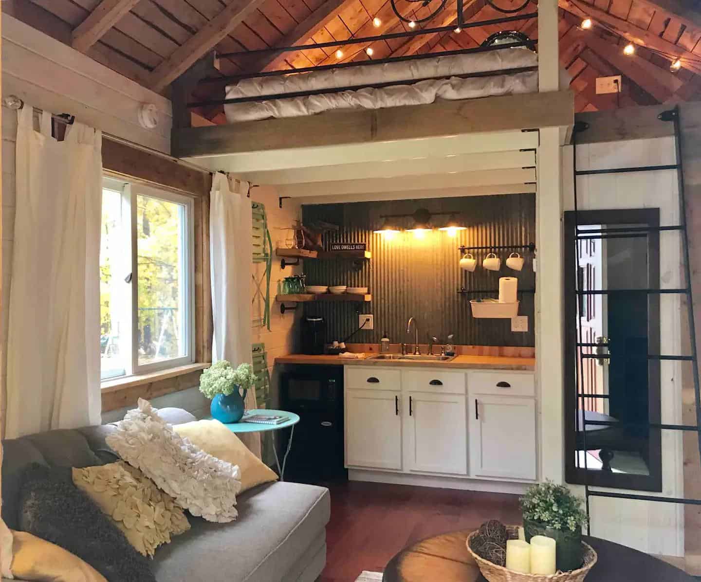 Cozy Cabin in the Woods with a Fireplace