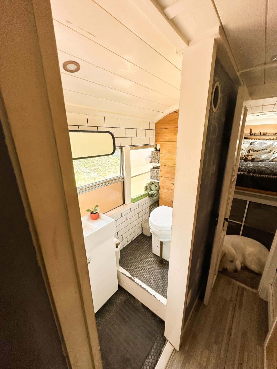 Family of 7’s Two-Story School Bus Home