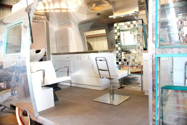 They Turned An Airstream Into a Hair Salon on Wheels