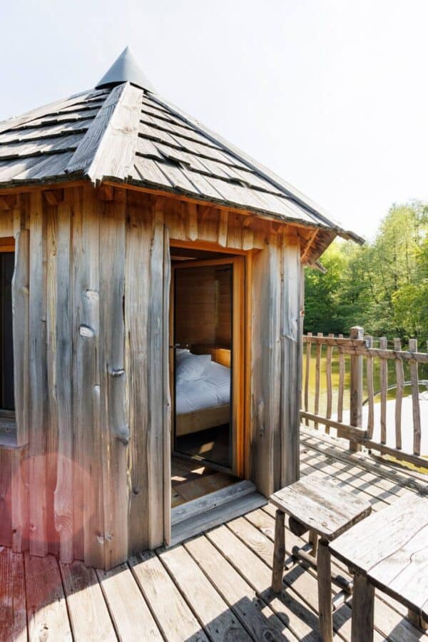 Two-Story Floating Tower Cottage in France