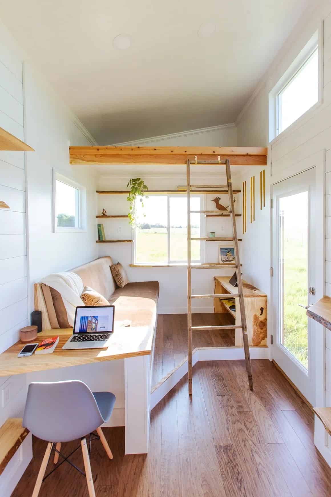 Stylish Ash Tiny Home with Home Office by Made Relative