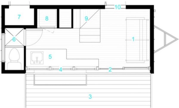 196 Sq. Ft. Atlas Tiny House on Wheels