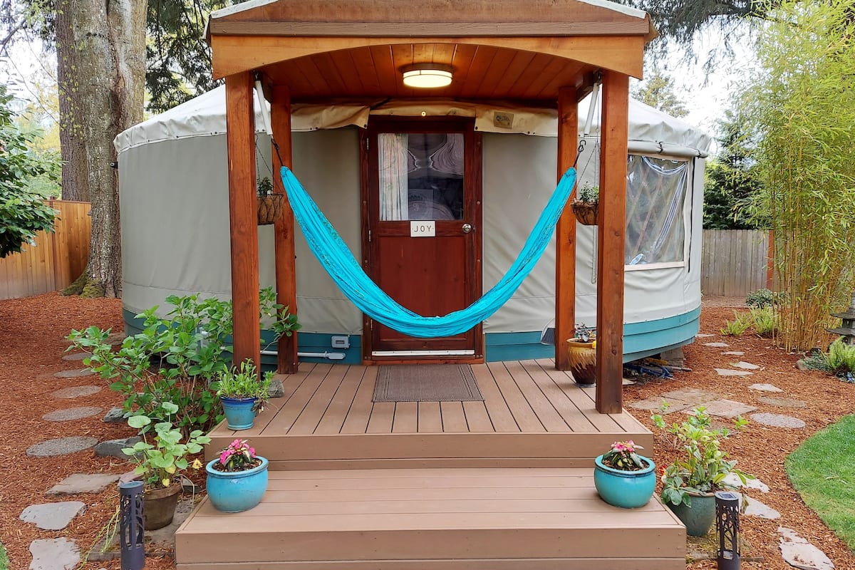 Backyard Garden Yurt in Portland