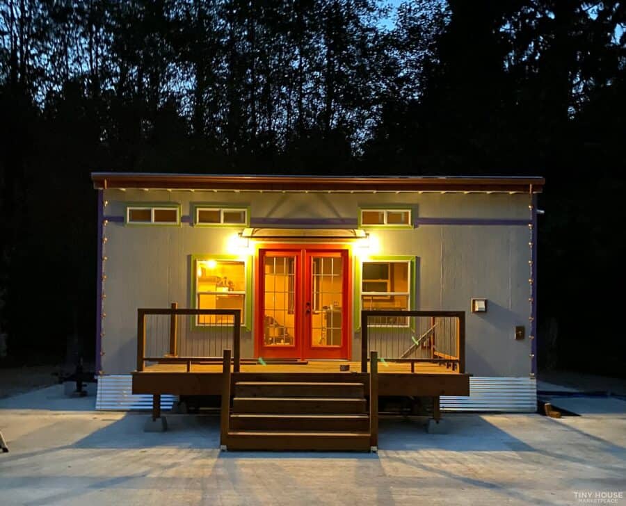 Extra Wide Tiny Home on Wheels with Spacious Living and Sleeping Spaces
