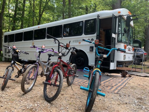 Big Family Living Tiny In A School Bus Conversion