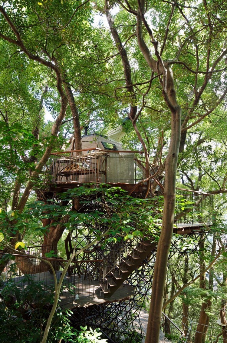 Bird’s Nest Treehouse by Hiroshi Nakamura