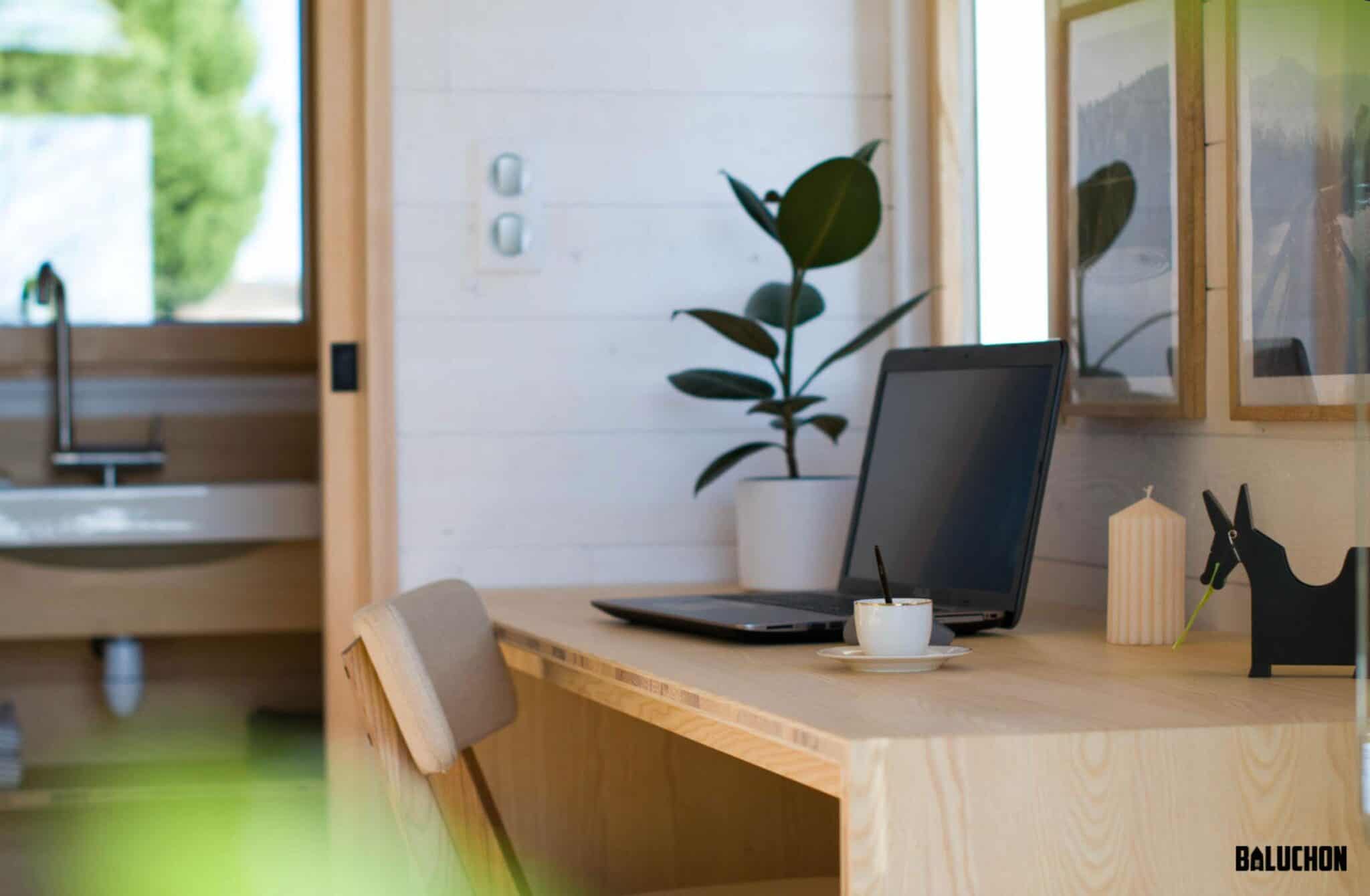 Panoramic Tiny House with an Office