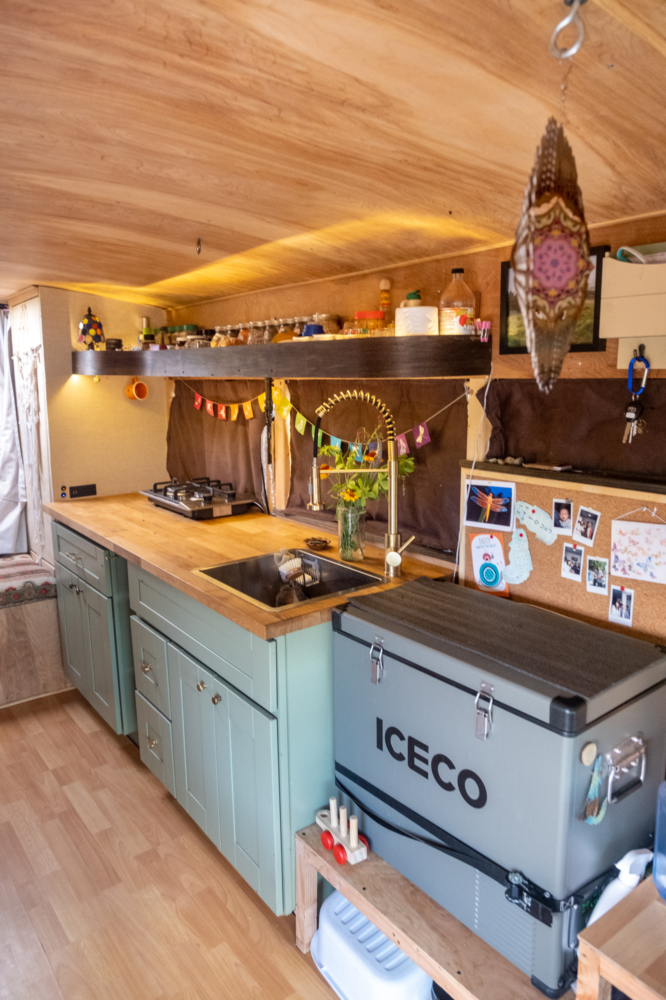 Family’s Budget-Friendly Shuttle Bus Conversion