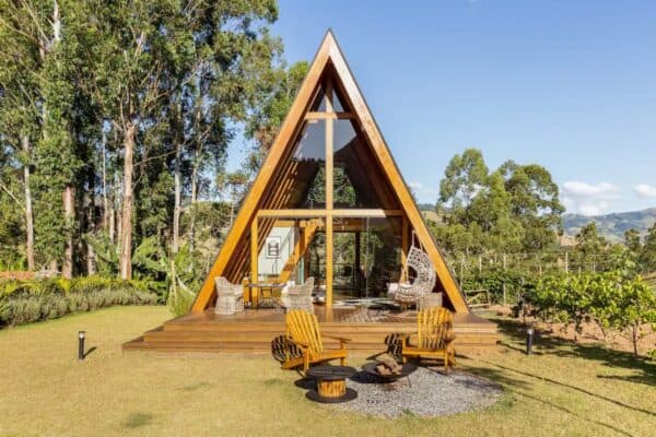 Modern A-Frame Built in Minas Gerais, Brazil