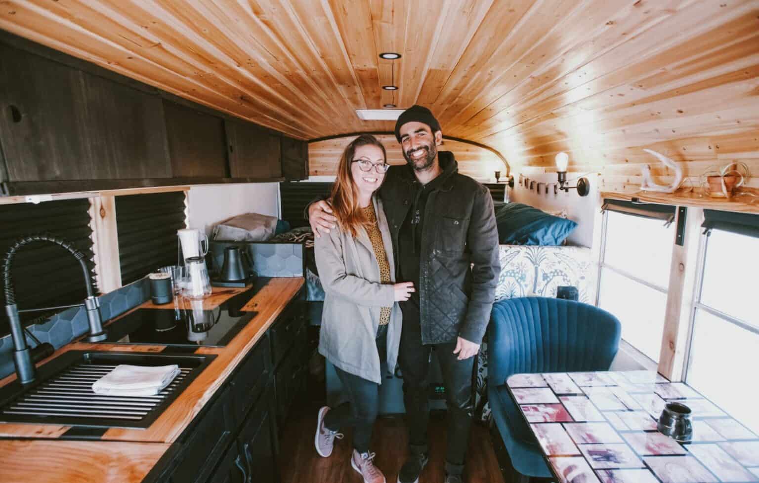 Converting a School Bus into their Tiny House