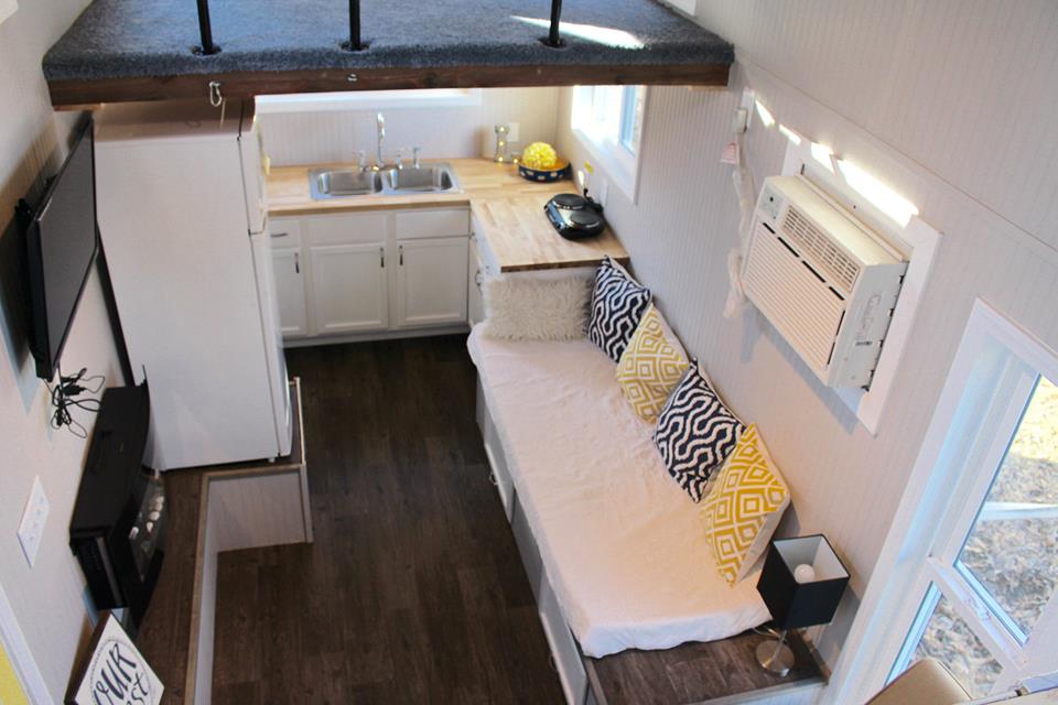 Yellow Chic Shack Tiny House on Wheels