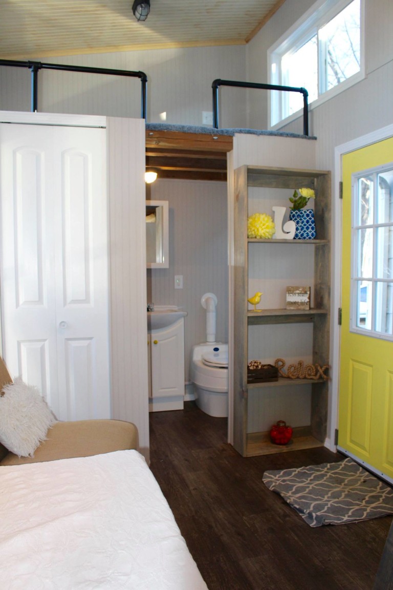 Yellow Chic Shack Tiny House on Wheels