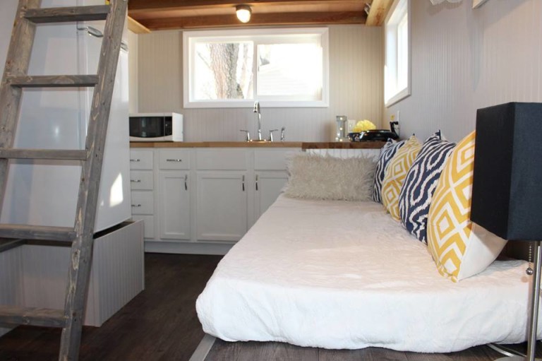Yellow Chic Shack Tiny House on Wheels