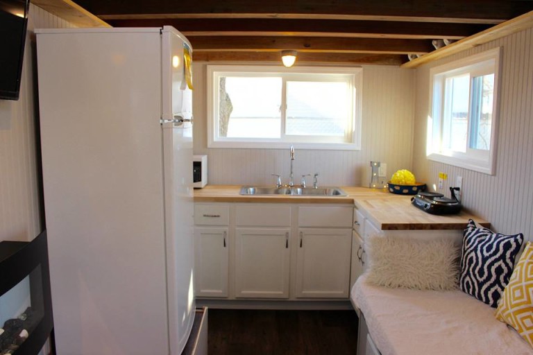 Yellow Chic Shack Tiny House on Wheels