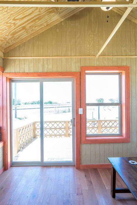 375-square-foot 2-bedroom cabin!