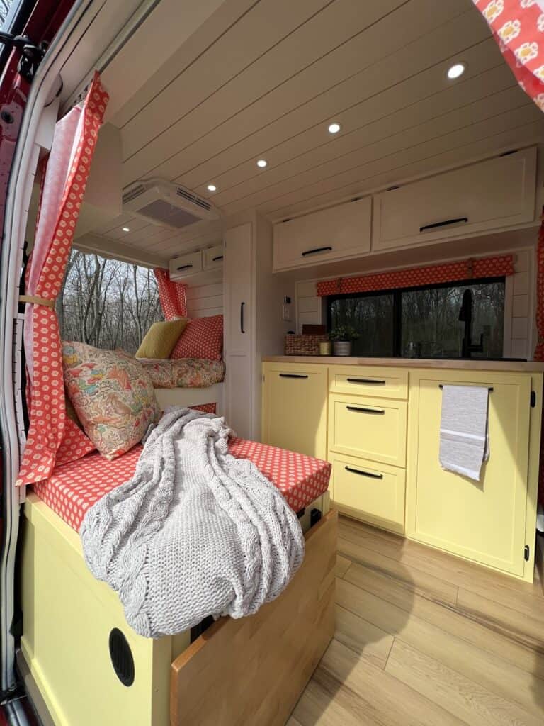 Colorful Van Conversion for Fun & Energetic 76-Year-Old!
