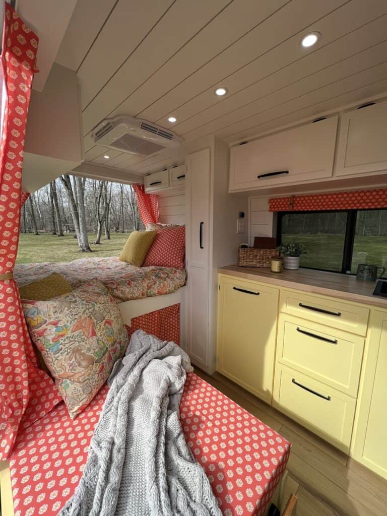 Colorful Van Conversion for Fun & Energetic 76-Year-Old!