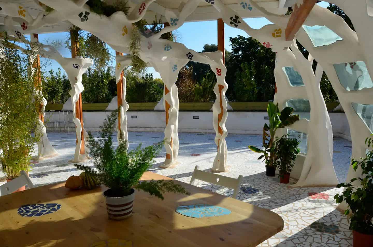 One-of-a-kind Coral Mosaic Sculpture Villa Tiny Home