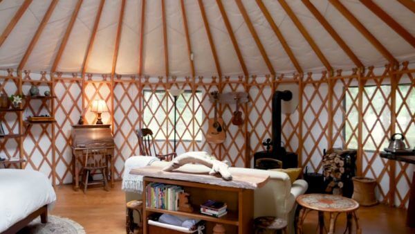Couple’s Magical Whidbey Island Yurt in the Woods