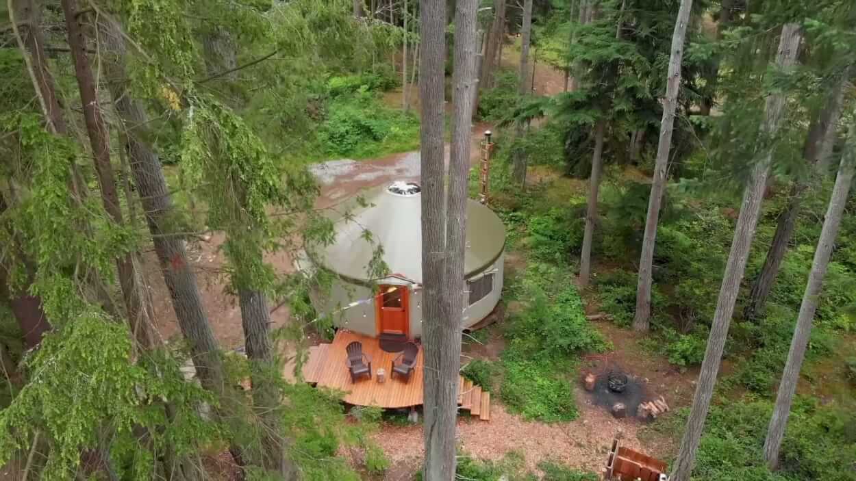 Couple’s Magical Whidbey Island Yurt in the Woods