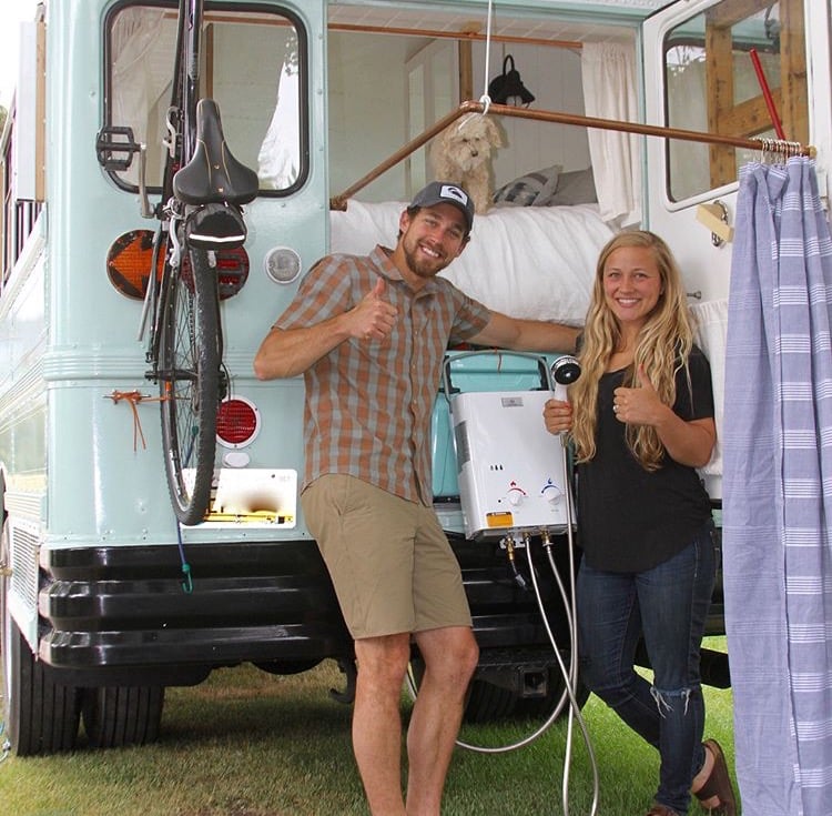 Couple Ditch 9-5 to Travel in their DIY Skoolie