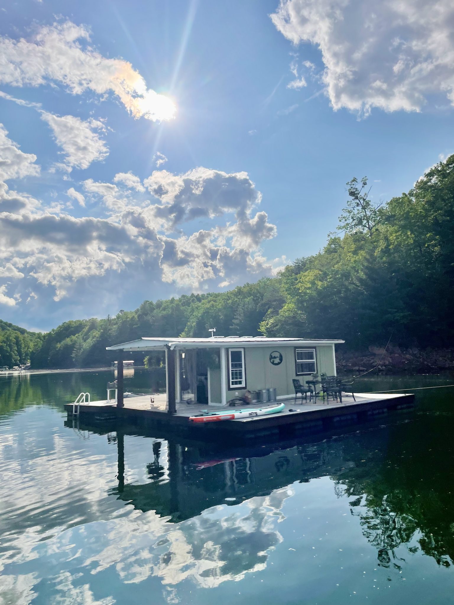 Couple Turns Shed into a Floating Cottage