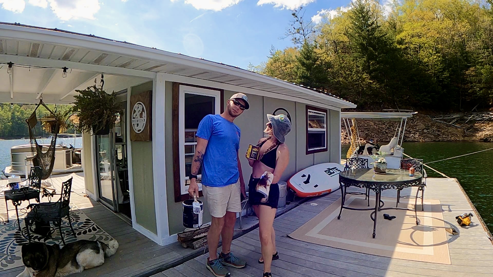 Couple Turns Shed into a Floating Cottage